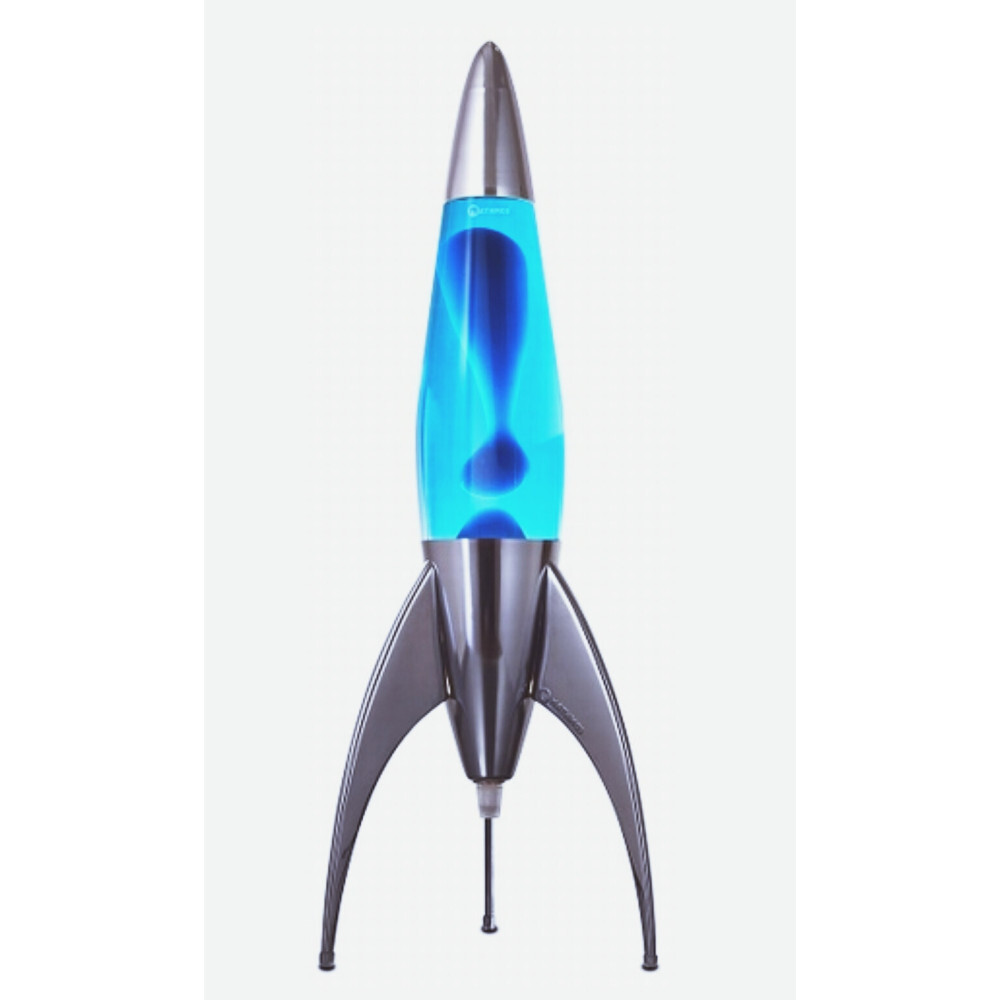 Rocket Lava Lamp - Blue with Blue | Per Sempre Toys